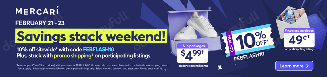 Mercari Coupons - 20% Off Promo Code March 2026