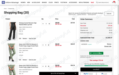 40% Off Uniform Advantage Coupons, Discount Codes 2025