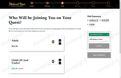 52% Off Medieval Times Coupon, Promo Codes - July 2025