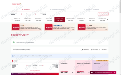 15% Off Air India Promo Code, Coupons - September 2025