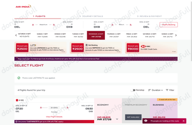 10% Off Air India Promo Code, Coupons - October 2025
