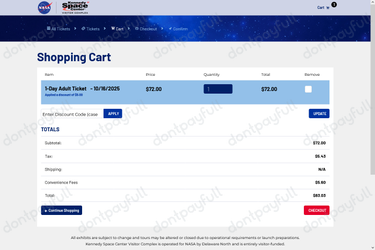 Kennedy Space Center Coupons (30% Discount) Oct 2025