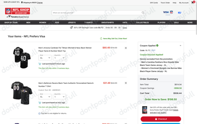 NFL Shop Coupons - 60% Off Promo Code December 2025