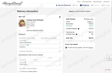 Harry & David Promo Codes - 25% Off Coupon Jan 2026